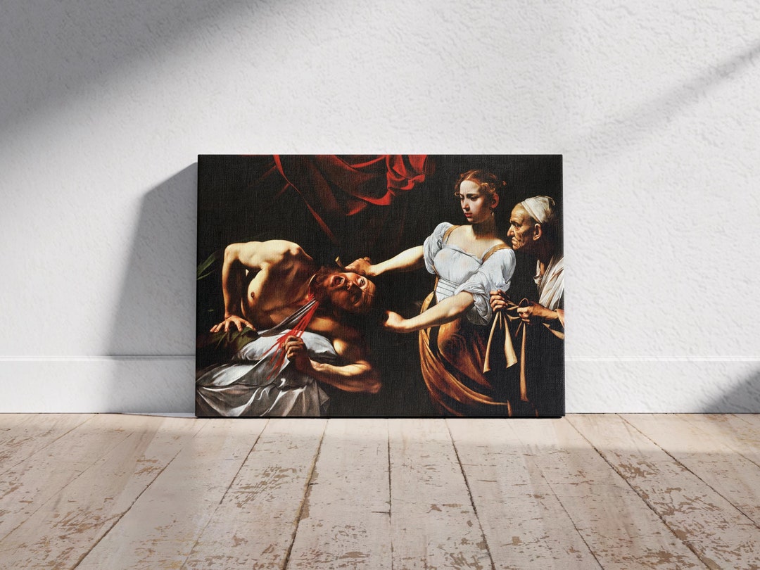 Judith Beheading Holofernes Wall Art, Caravaggio Artwork Ready to Hang ...