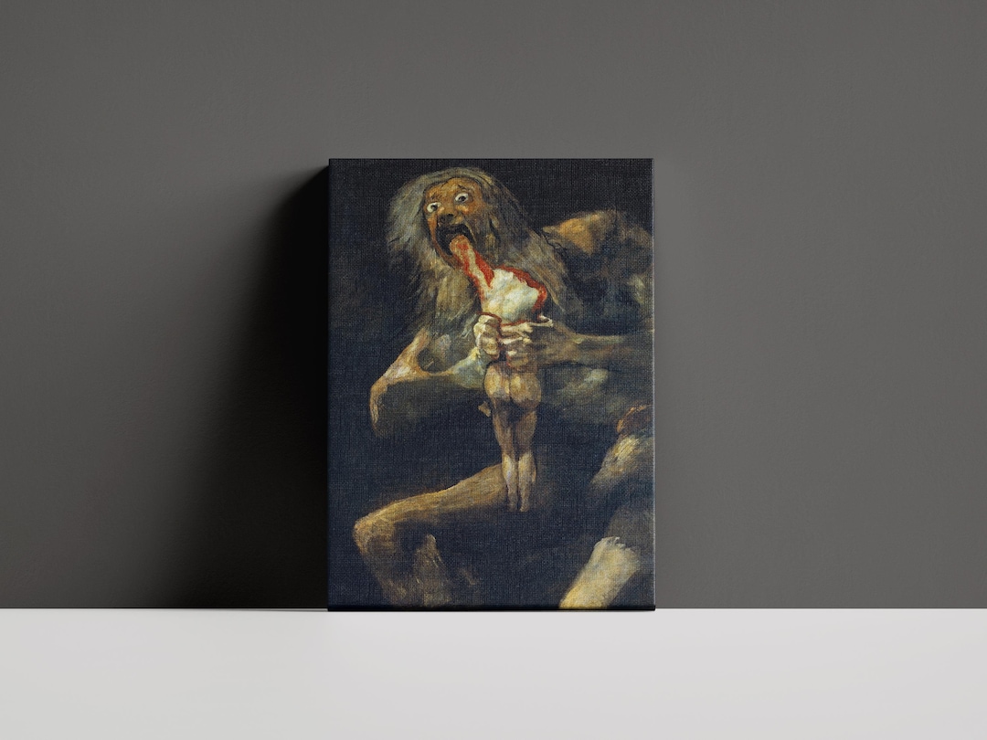 Saturn Devouring His Son Wall Art, Francisco De Goya's Black Paintings ...
