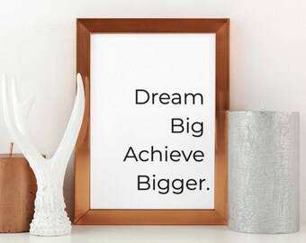 Inspirational/motivational Wall Art for Home/office/classroom Decor ...