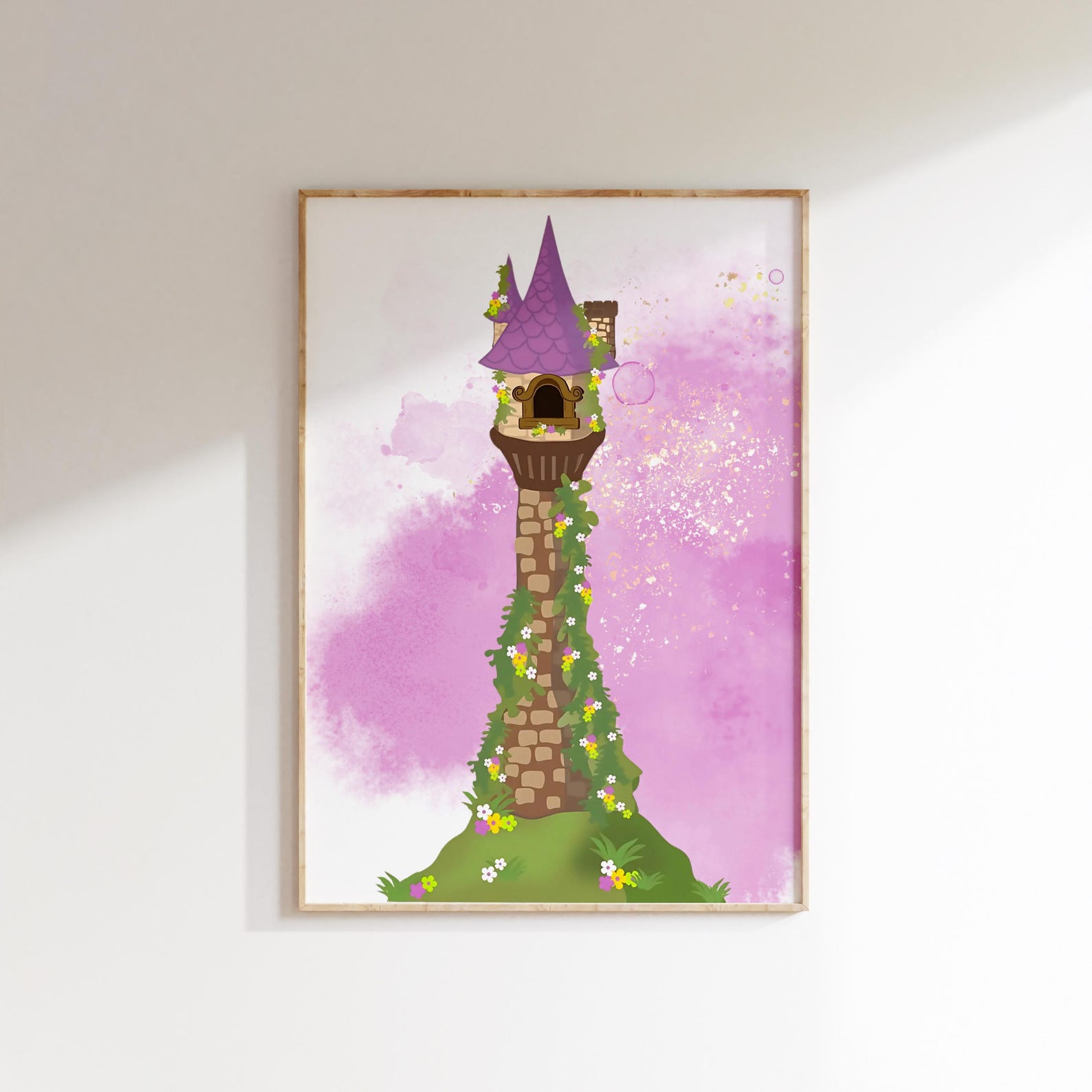 Personalized Rapunzel Nursery Art: Princess Tower Decor, Set of 3 ...