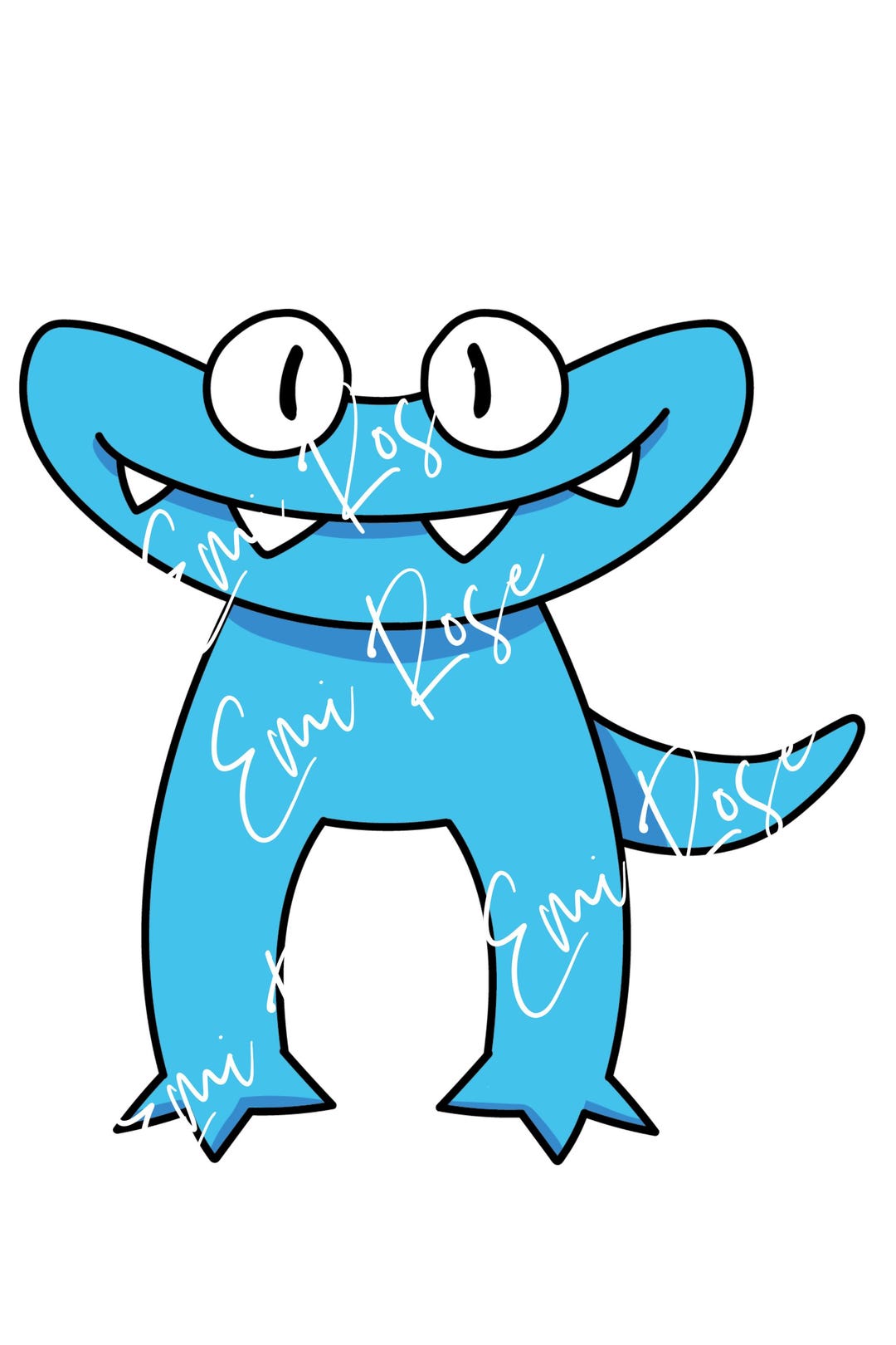 Rainbow Friends Cyan Monster Digital File - Etsy