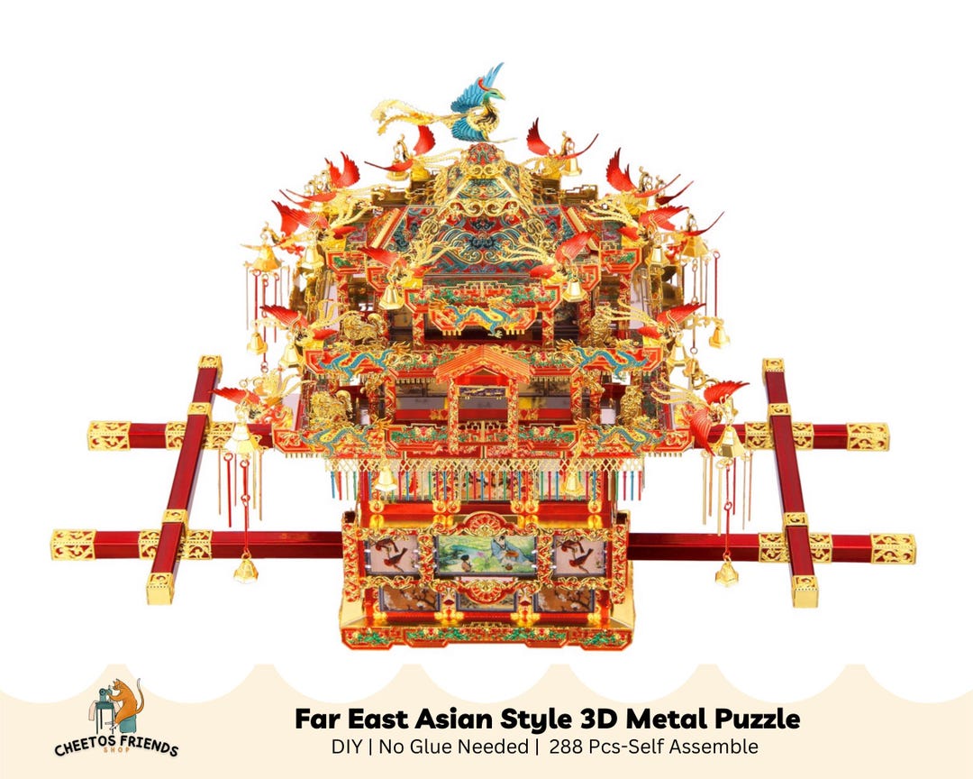 Far East Asian Style 3D Metal Puzzle Building Kits - Authentic Far East ...
