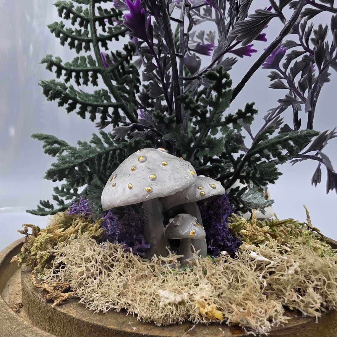 Goth Tabletop Glass Dome Centerpiece | Halloween Diorama Cloche ...