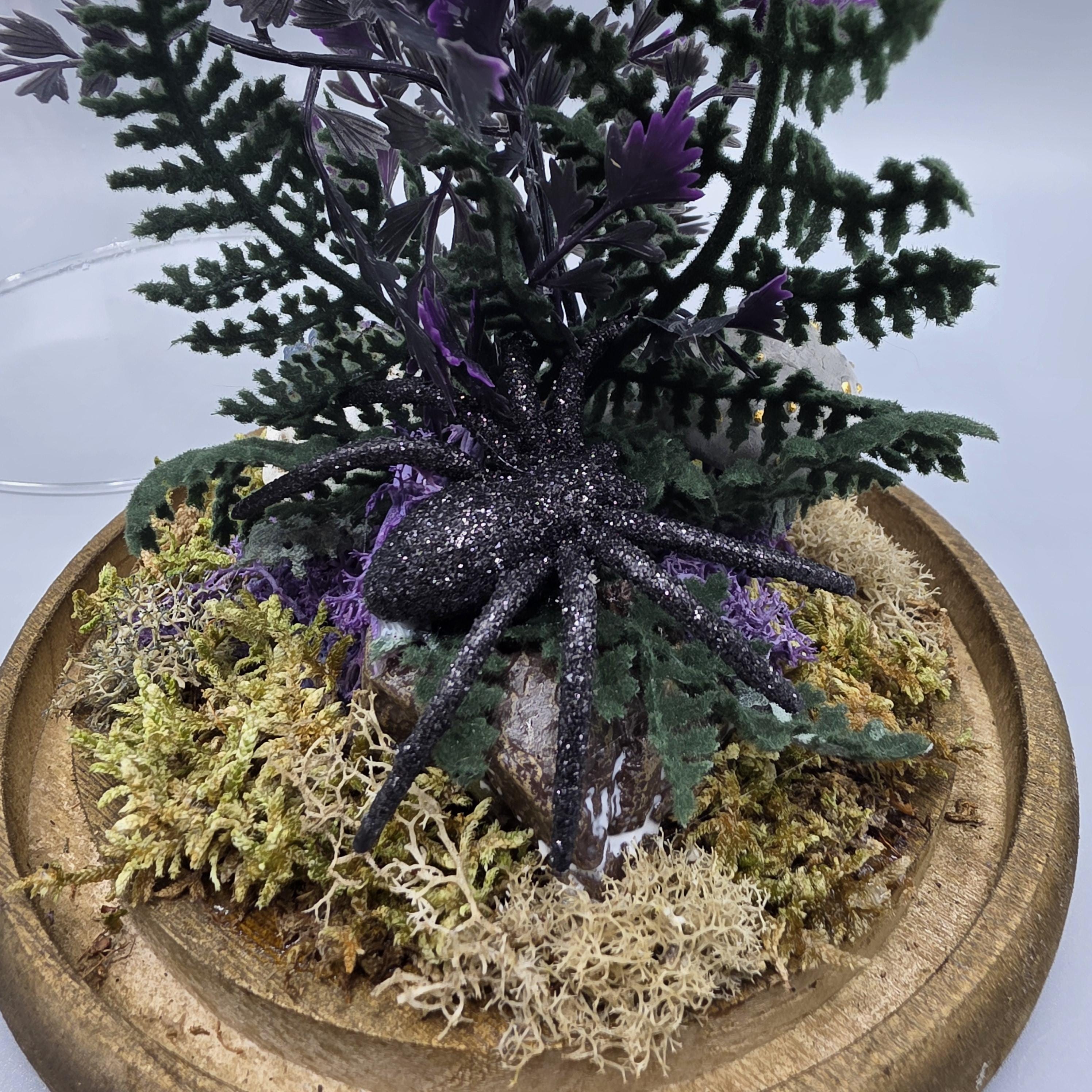Goth Tabletop Glass Dome Centerpiece | Halloween Diorama Cloche ...