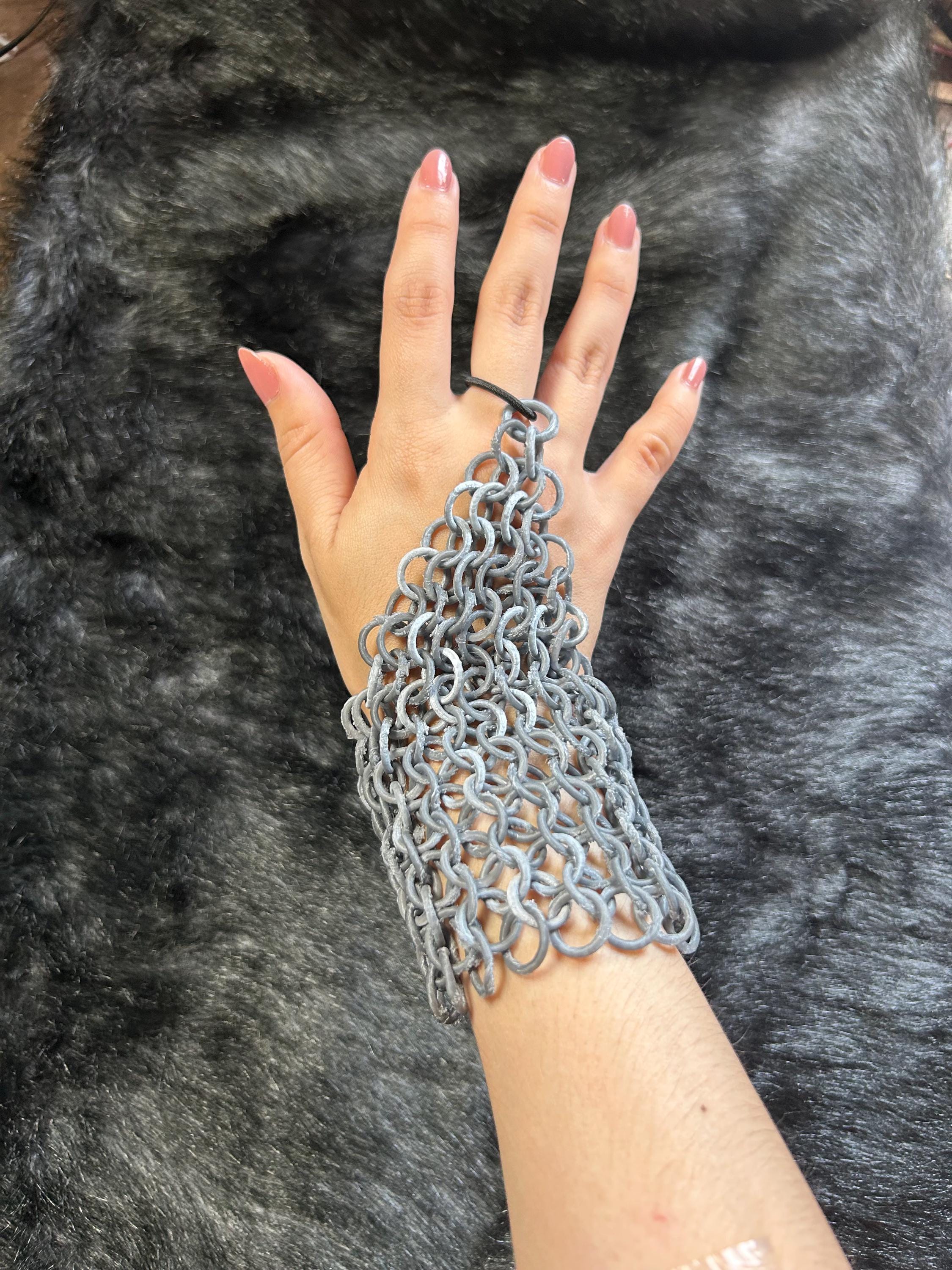 Elegant 3d-printed Chainmail Slave Bracelet Design DIGITAL FILE - Etsy