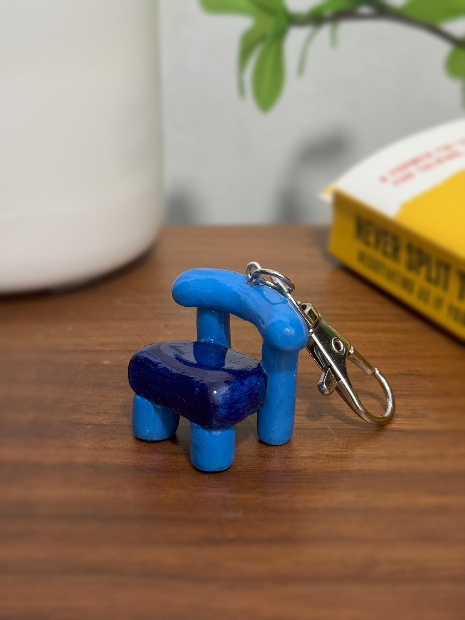 Handmade Tiny Chair Keychain, Cute Clay Bag Charm, Miniature Furniture ...