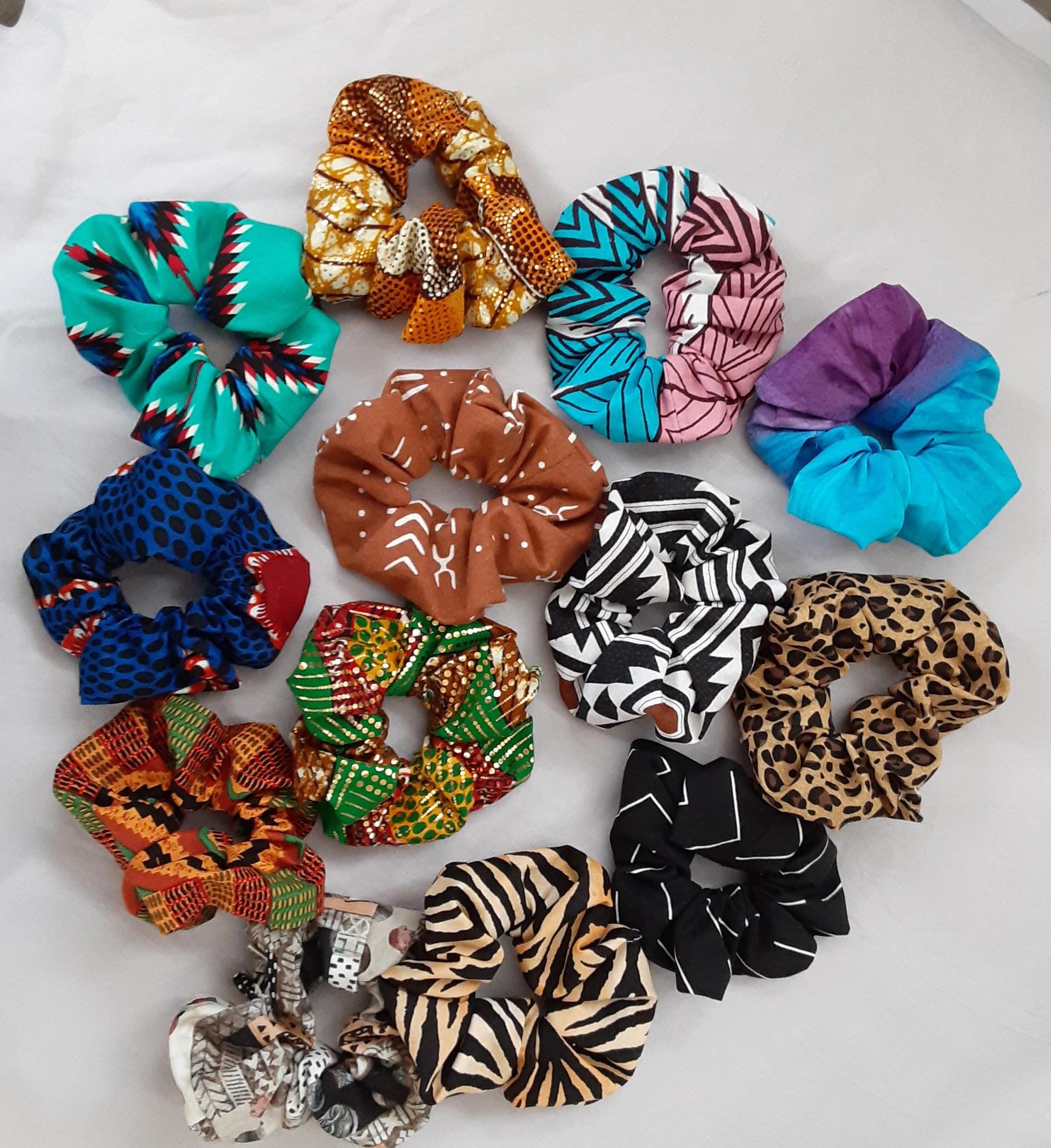 Boho Hair Scrunchies African Inspired Thick Hair Braids Locks - Etsy
