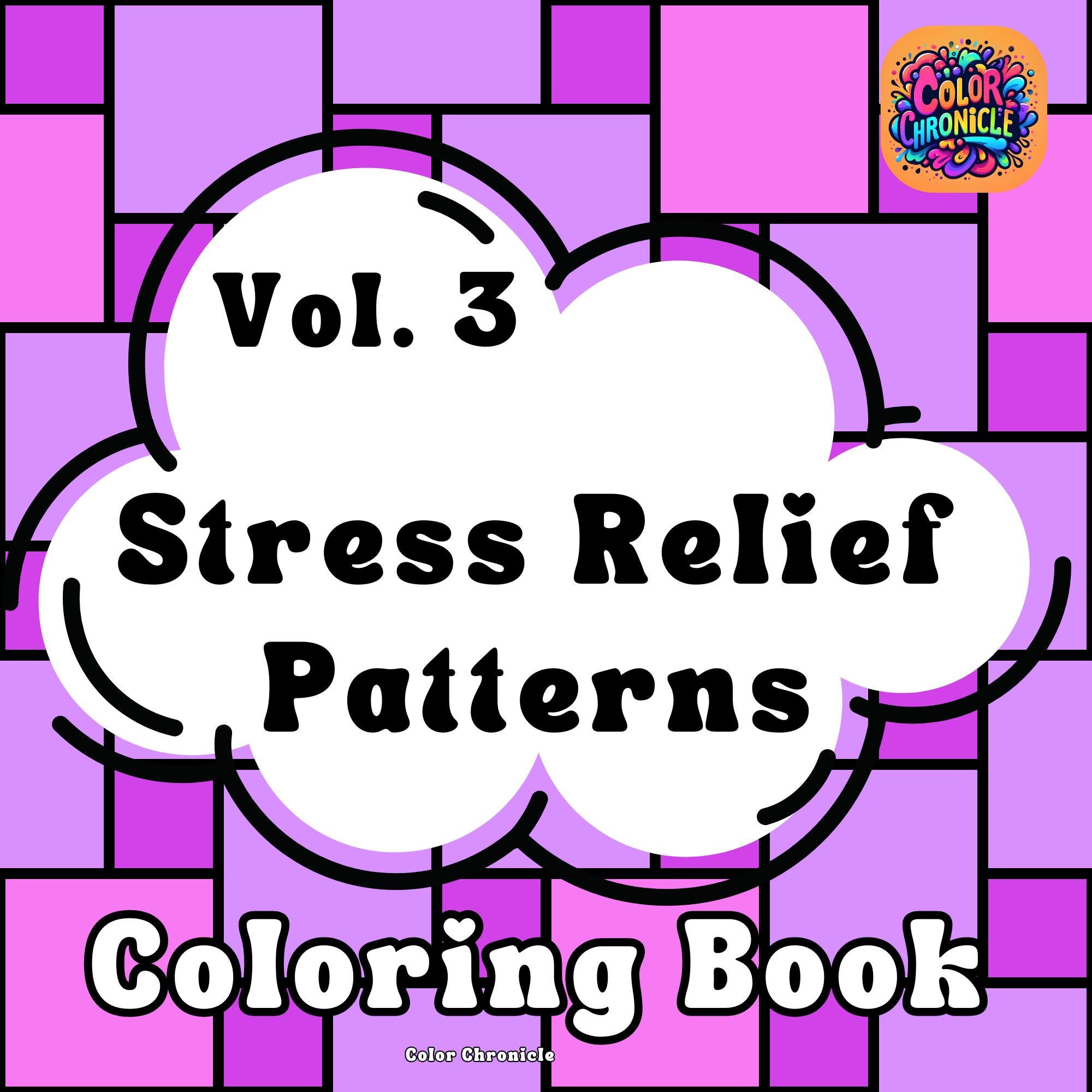 Geometric Patterns Coloring Book, Stress Relief for Adults (printable ...