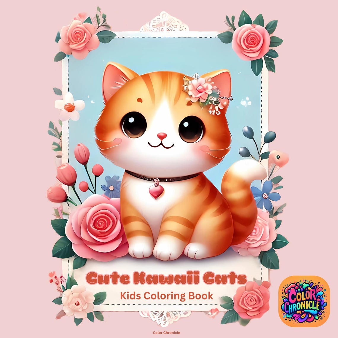 55 Cute Kawaii Kitten & Cats Coloring Pages, Cute Cats Coloring Pages ...