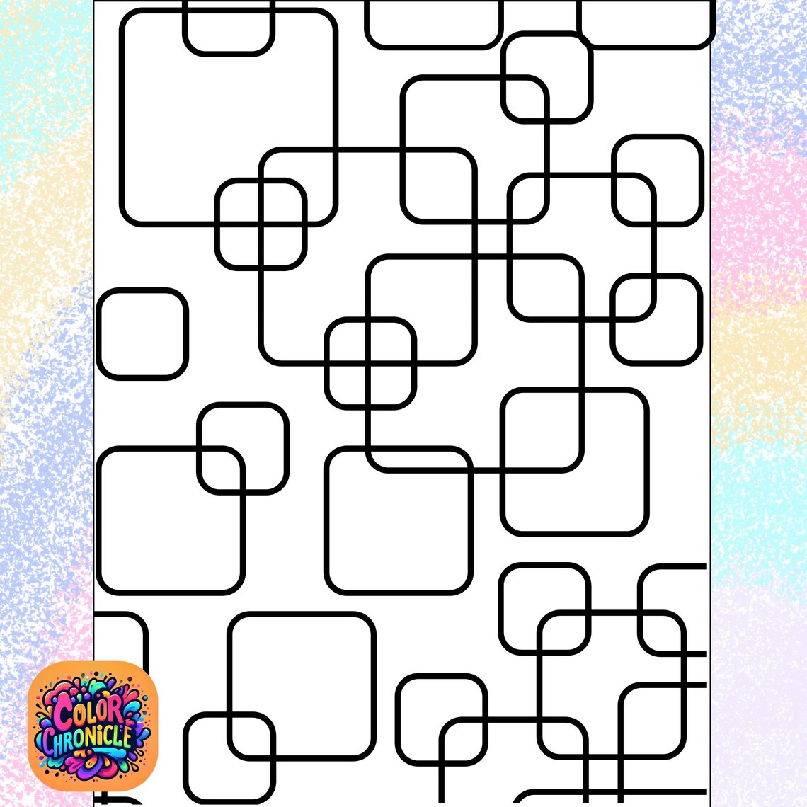 40 Geometric Patterns Coloring Book, Bold and Easy Pattern Coloring ...