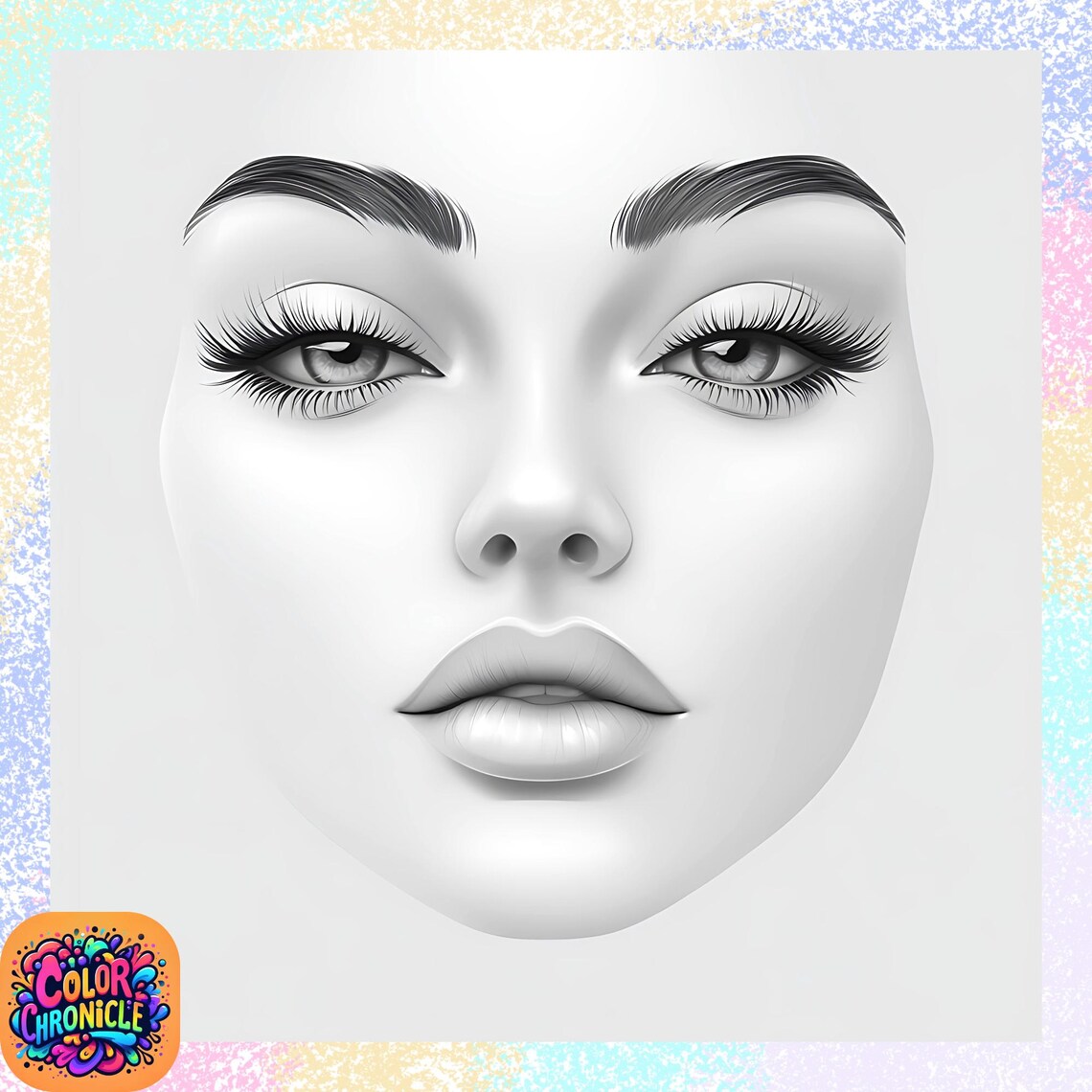 30 Makeup Artist Templates, Makeup Artist Practice Sheets, Makeup ...