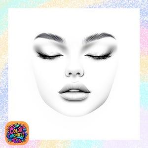 30 Makeup Artist Templates, Makeup Artist Practice Sheets, Makeup ...