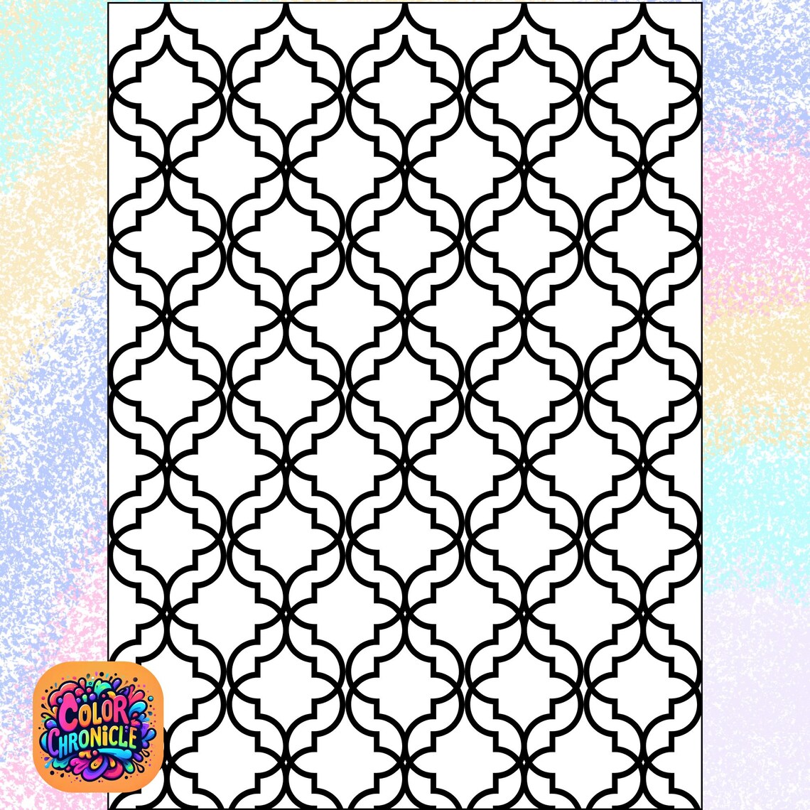40 Geometric Patterns Coloring Book, Bold and Easy Pattern Coloring ...