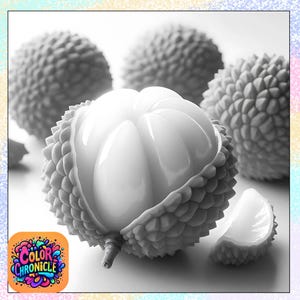 Mixed Fruit Grayscale Coloring Pages: 30 Printable Designs (PDF) - Etsy