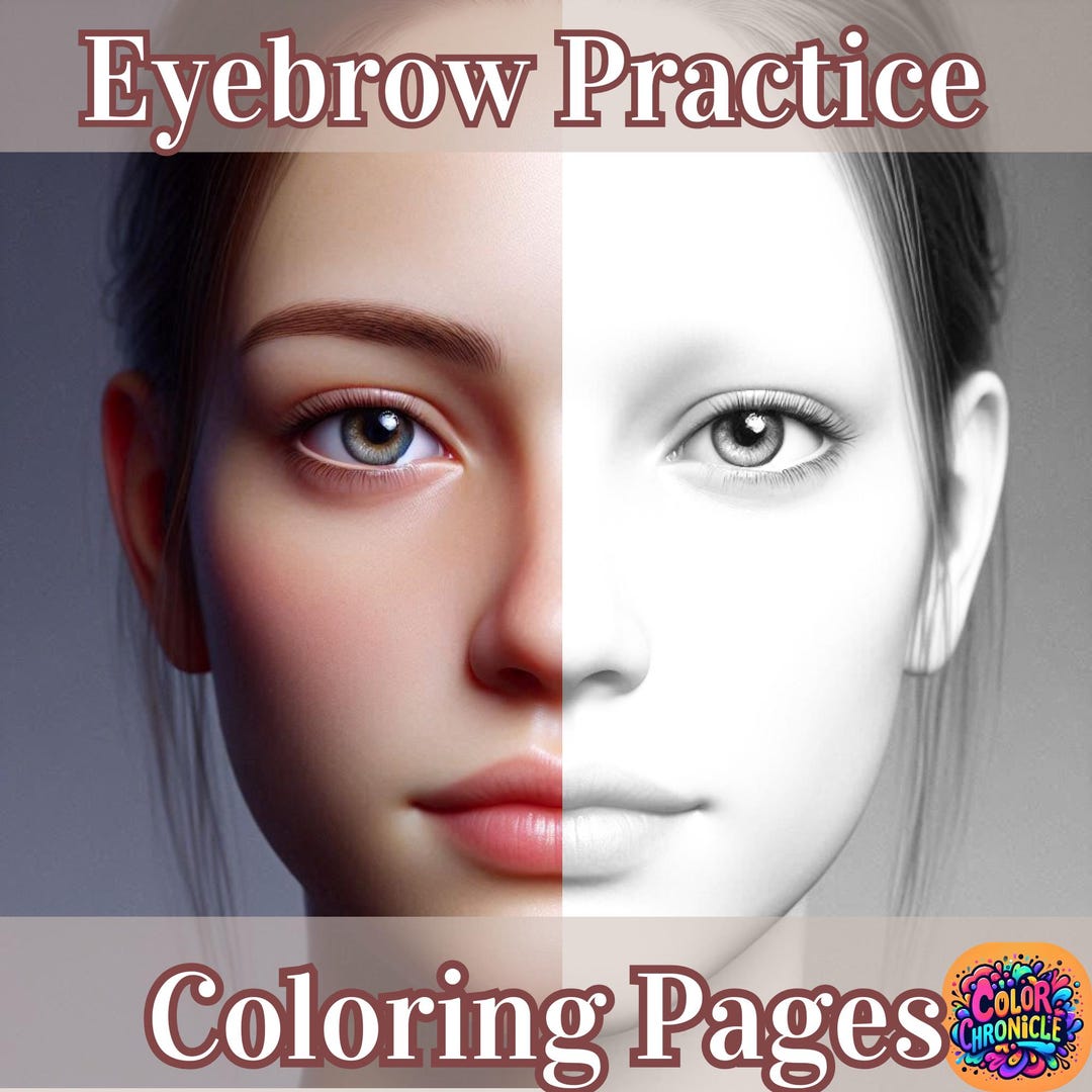Eyebrow Practice Sheets, Brow Mapping, Microblading Practice, Eyebrow 