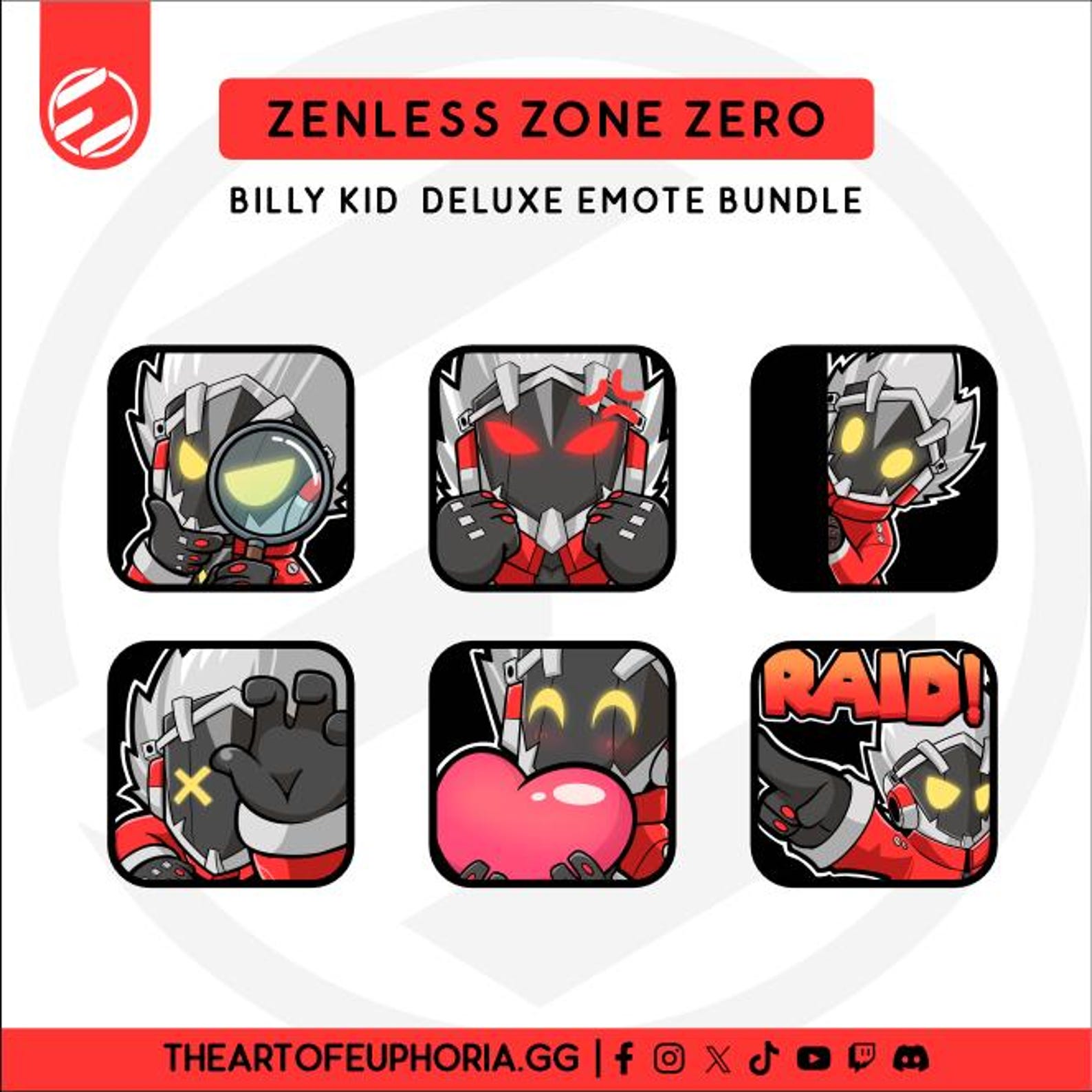 Badass Billy Kid Emote Bundle - Zenless Zone Zero | Perfect for Kick ...