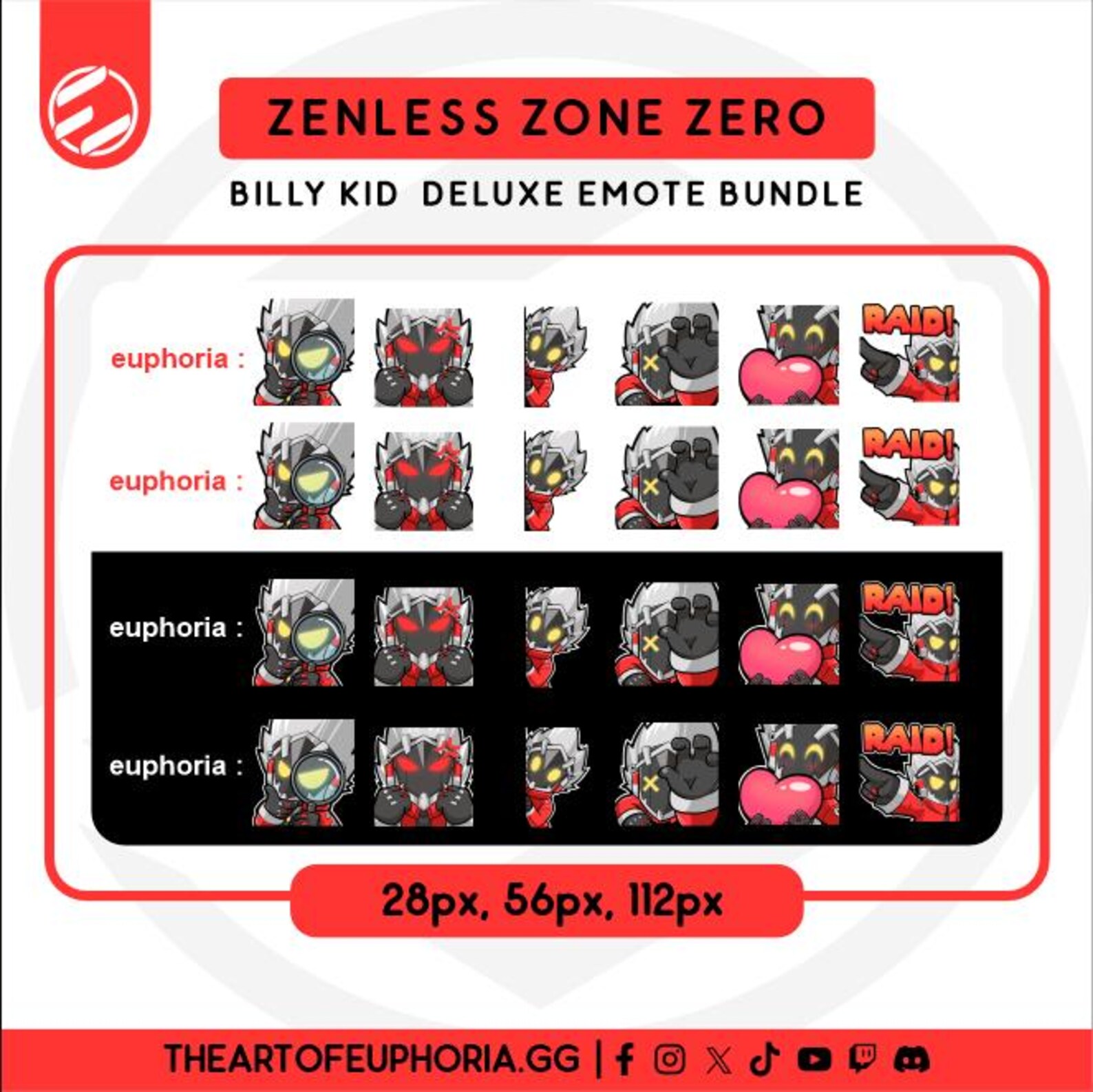 Badass Billy Kid Emote Bundle - Zenless Zone Zero | Perfect for Kick ...