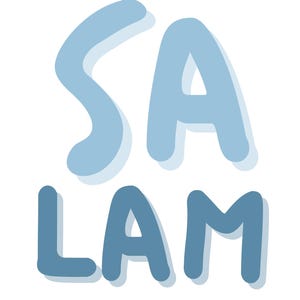 Salam Arabic Print - Digital Download Art - Arabic Calligraphy Love ...