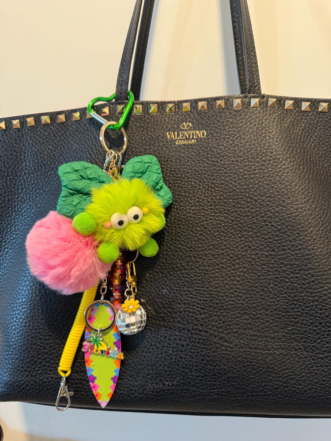 Cute Green Monster Bag Charm - Etsy