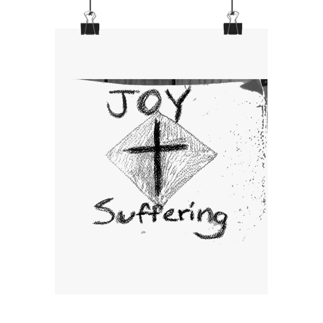 Joy and Suffering Matte Vertical Poster, Inspirational Wall Art ...