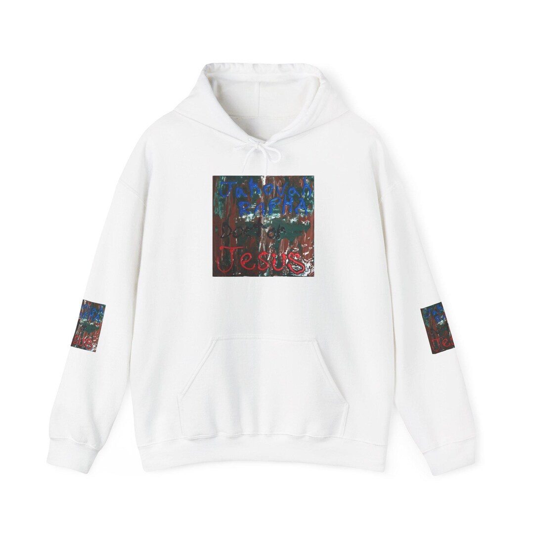 Jesus Paint Drip Hoodie | Abstract Religious Art, Christian Faith ...