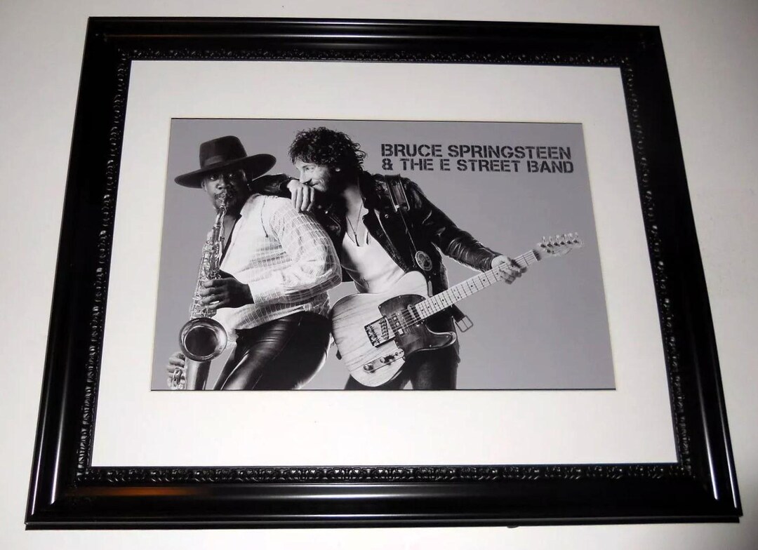 Large Framed Bruce Springsteen Born to Run Clarence Clemons Poster 24 ...