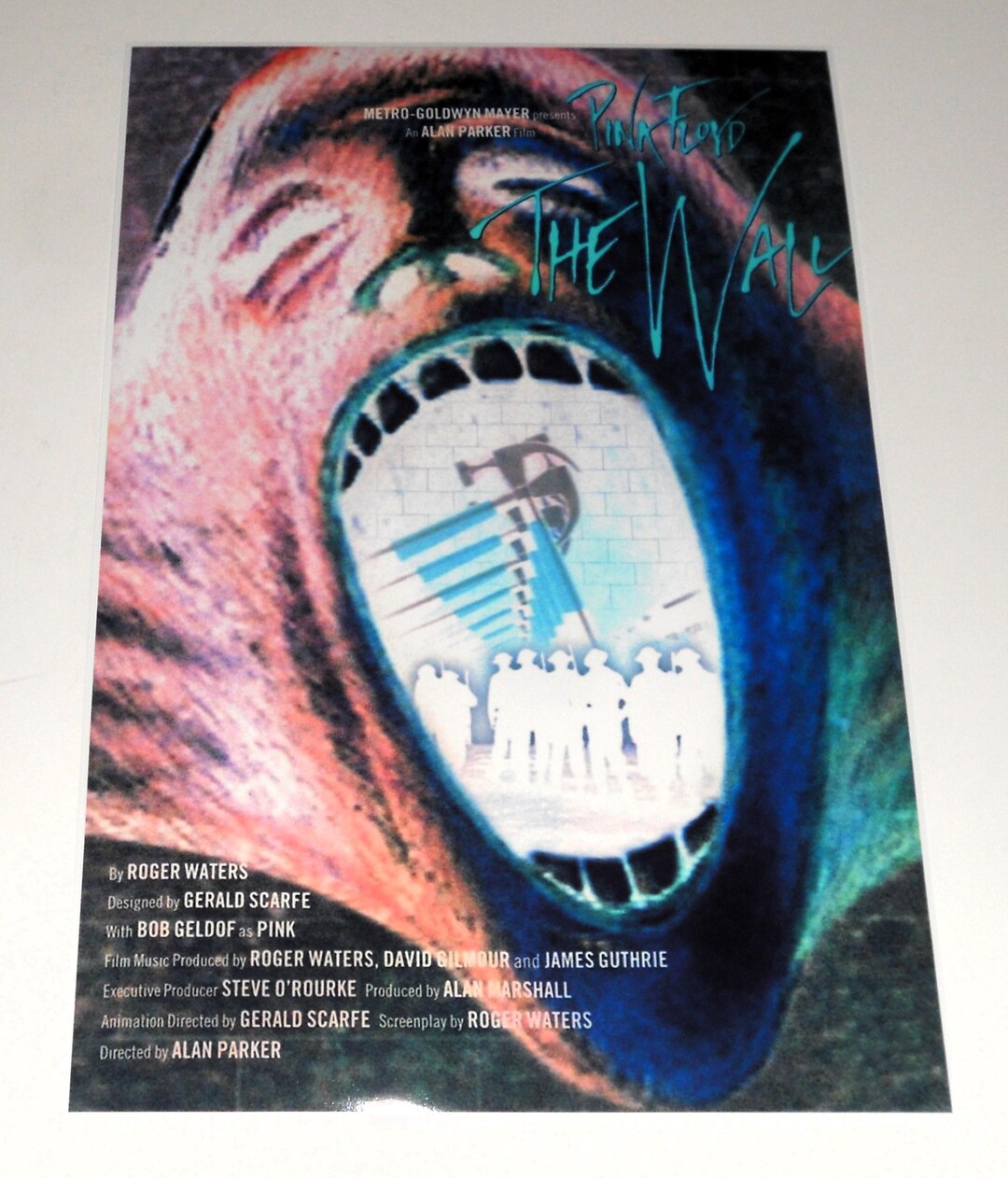Large Pink Floyd the Wall INVERT 1981 Movie Gerald Scarfe Art 19x13 ...