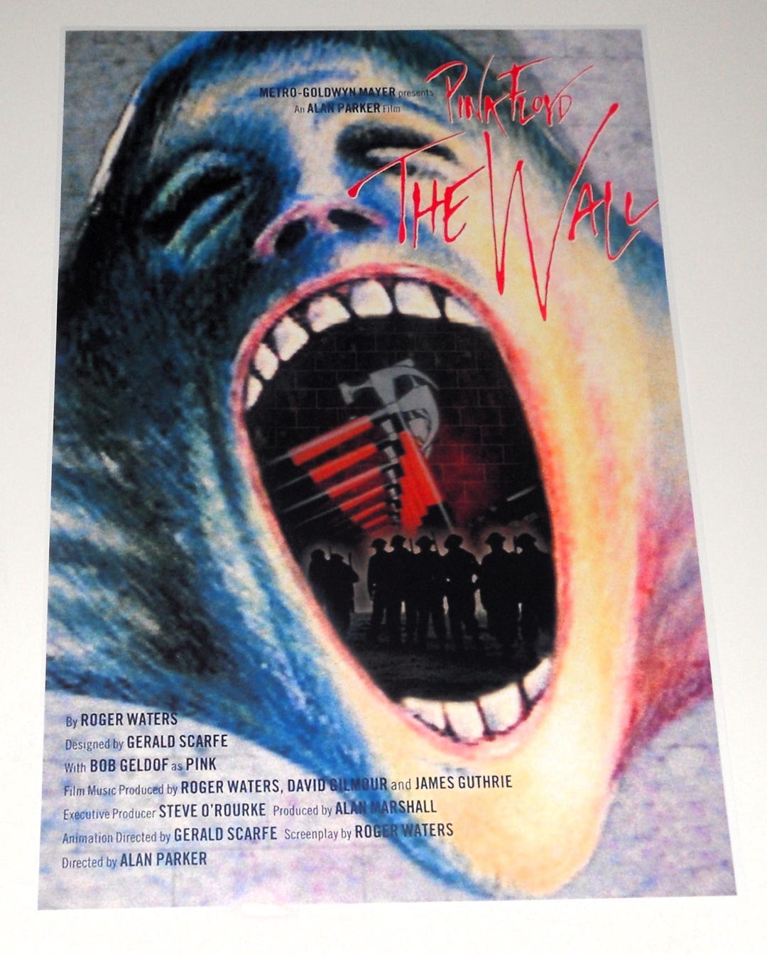 Large Pink Floyd the Wall Promo 1981 Movie Gerald Scarfe Art 19x13 ...