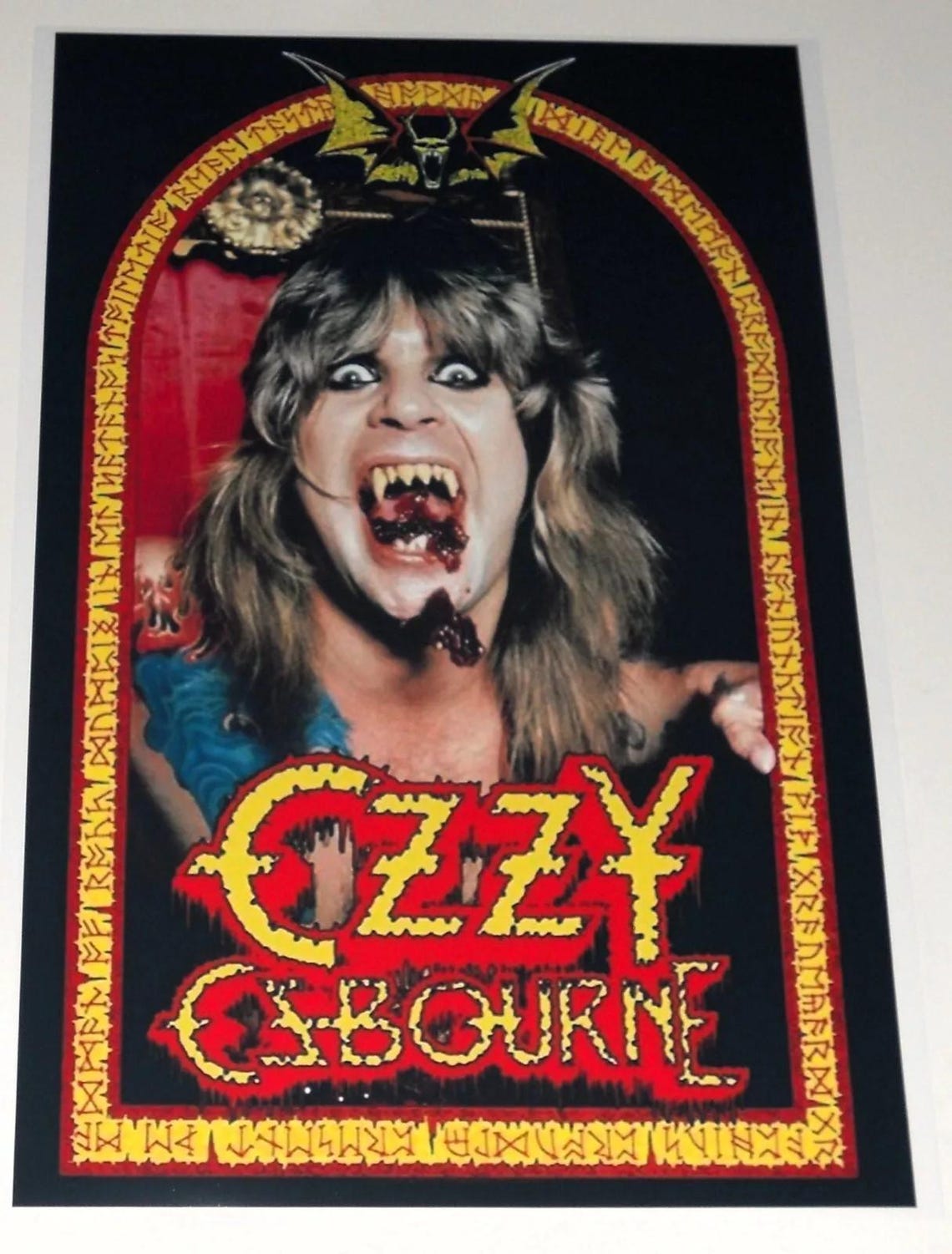 Large Ozzy Osbourne Speak of the Devil 1982 Promo Black Sabbath Poster 19x13 - Etsy