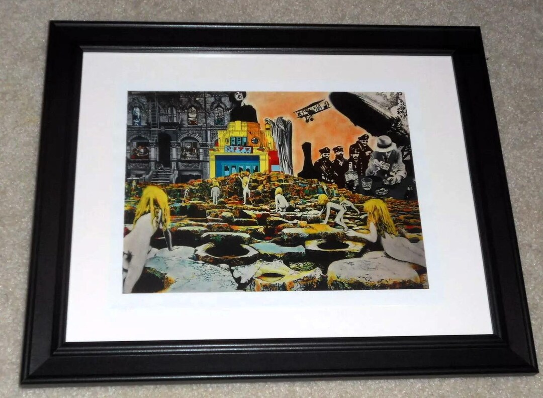 Led Zeppelin Album Cover Collage Poster FRAMED, 14"x17", I, II, III ...