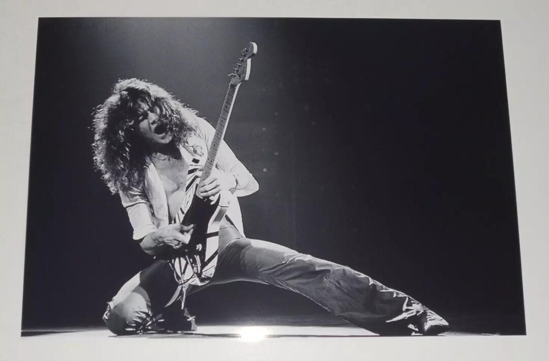 Eddie Van Halen 1st Headliner Tour '78 With Guitar on Stage Poster 19 ...
