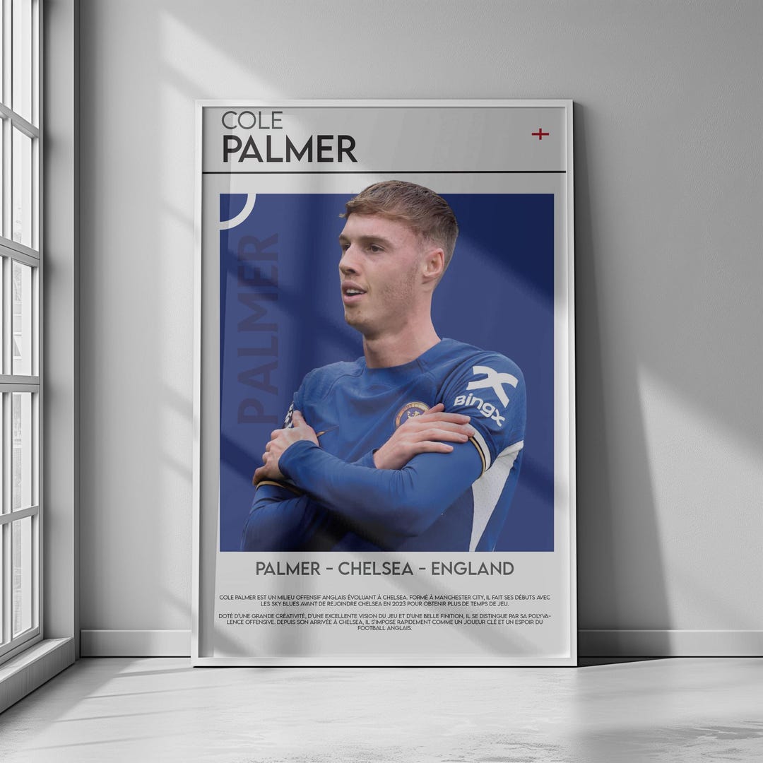 Cole Palmer Poster, Football Wall Art, Palmer Chelsea Digital Poster to Download and Print - Etsy
