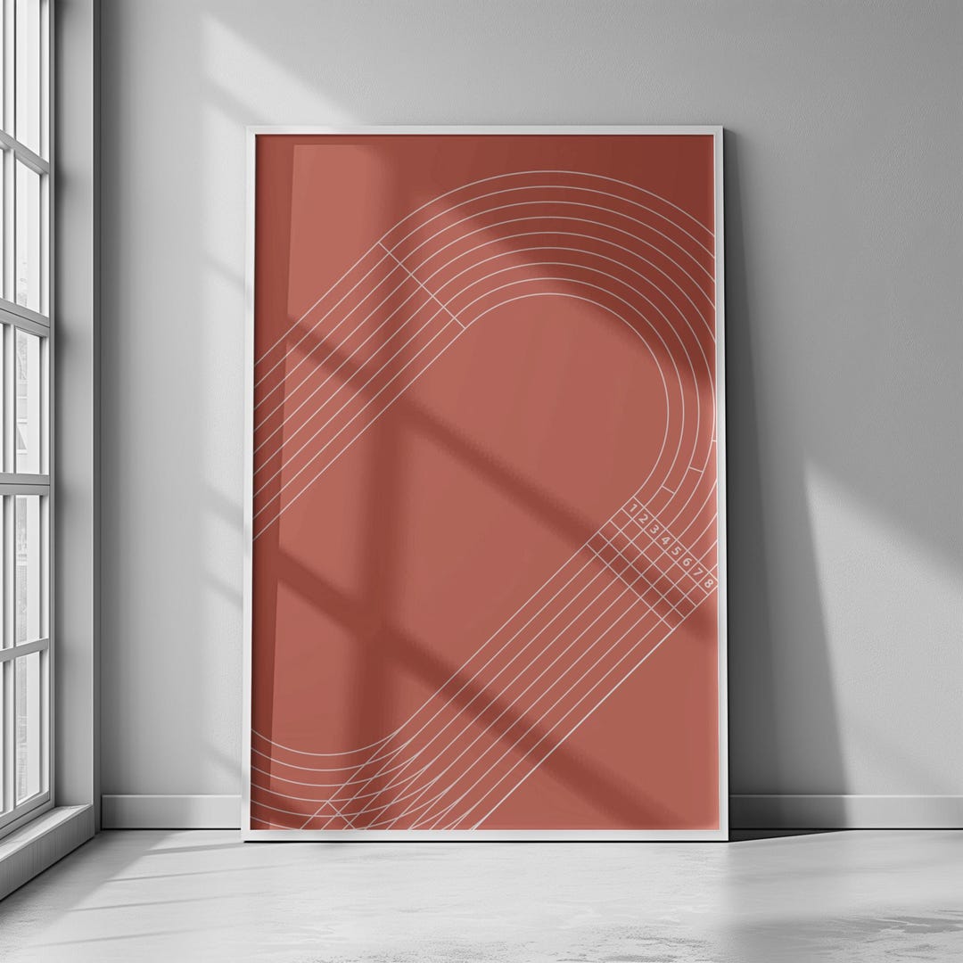 Athletics Poster, Set of 2 Athletics and Athletics Track Posters, to ...