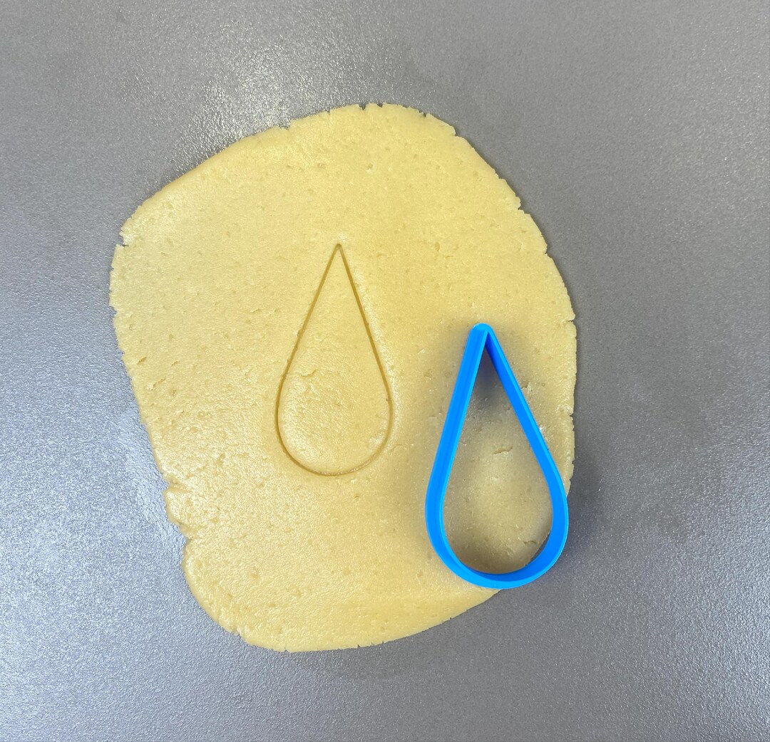Water Drop Cookie Cutter - Cookie Cutter Drop, Biscuit Cutter, Made in ...