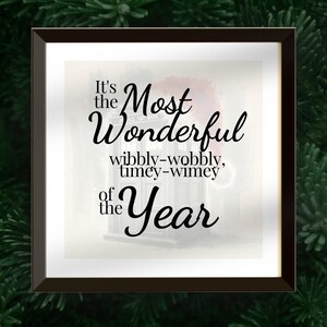 Doctor Who Christmas Digital Art Wibbly-wobbly Timey-wimey TARDIS ...