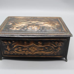 Vintage Copper Box. Forged Copper Sheet. Copper Jewelry Box. Copper Box ...