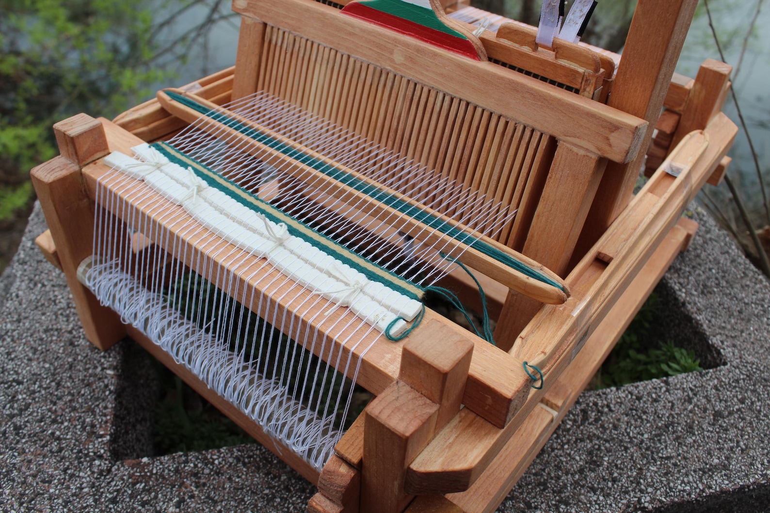 Vintage Mini Weaving Loom: Hand Weaving Machine With Rug - Etsy