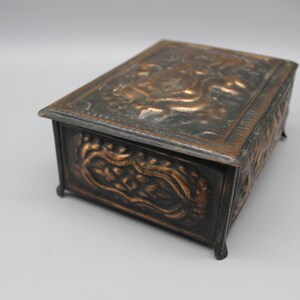 Vintage Copper Box. Forged Copper Sheet. Copper Jewelry Box. Copper Box ...