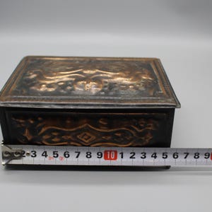 Vintage Copper Box. Forged Copper Sheet. Copper Jewelry Box. Copper Box ...