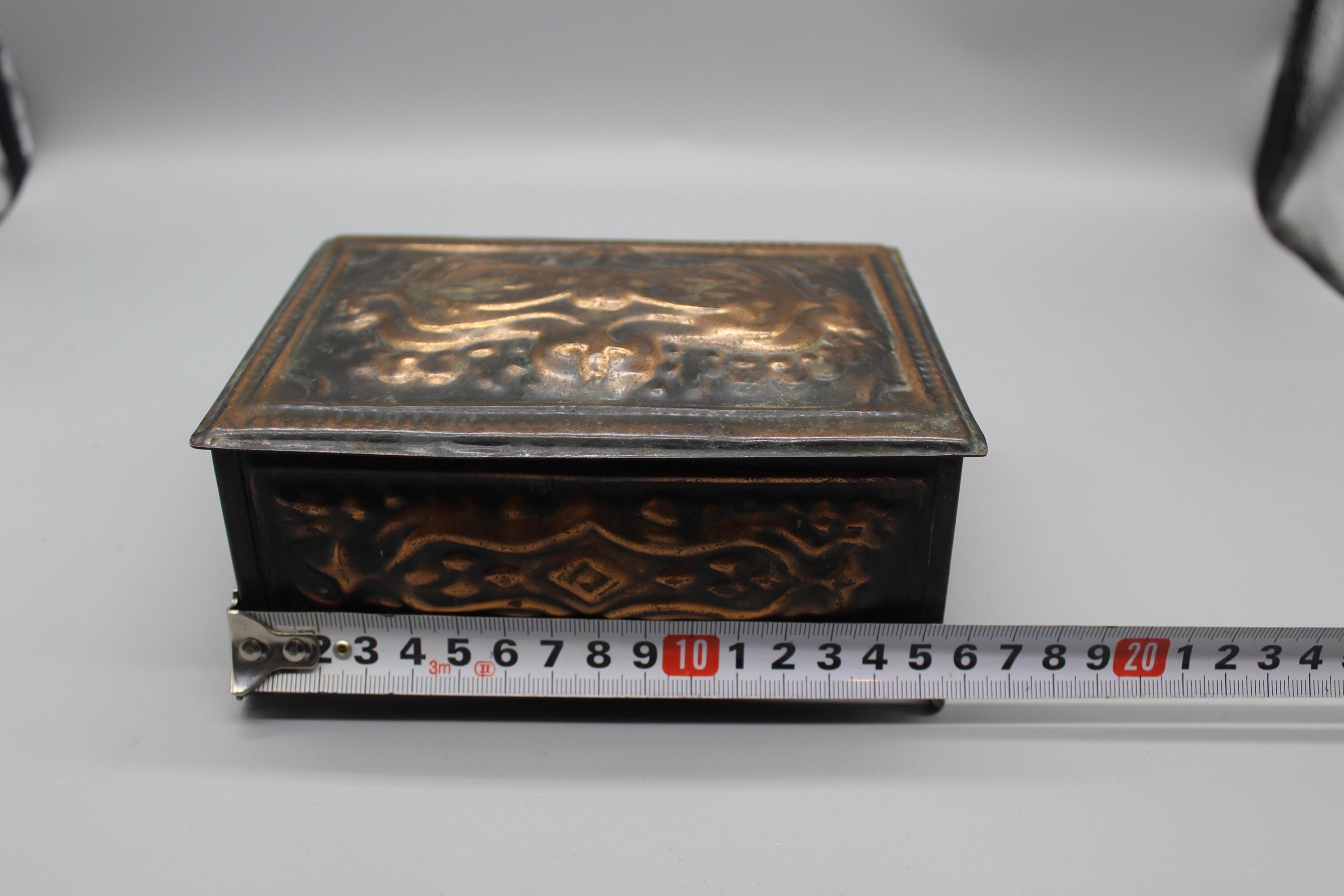 Vintage Copper Box. Forged Copper Sheet. Copper Jewelry Box. Copper Box ...