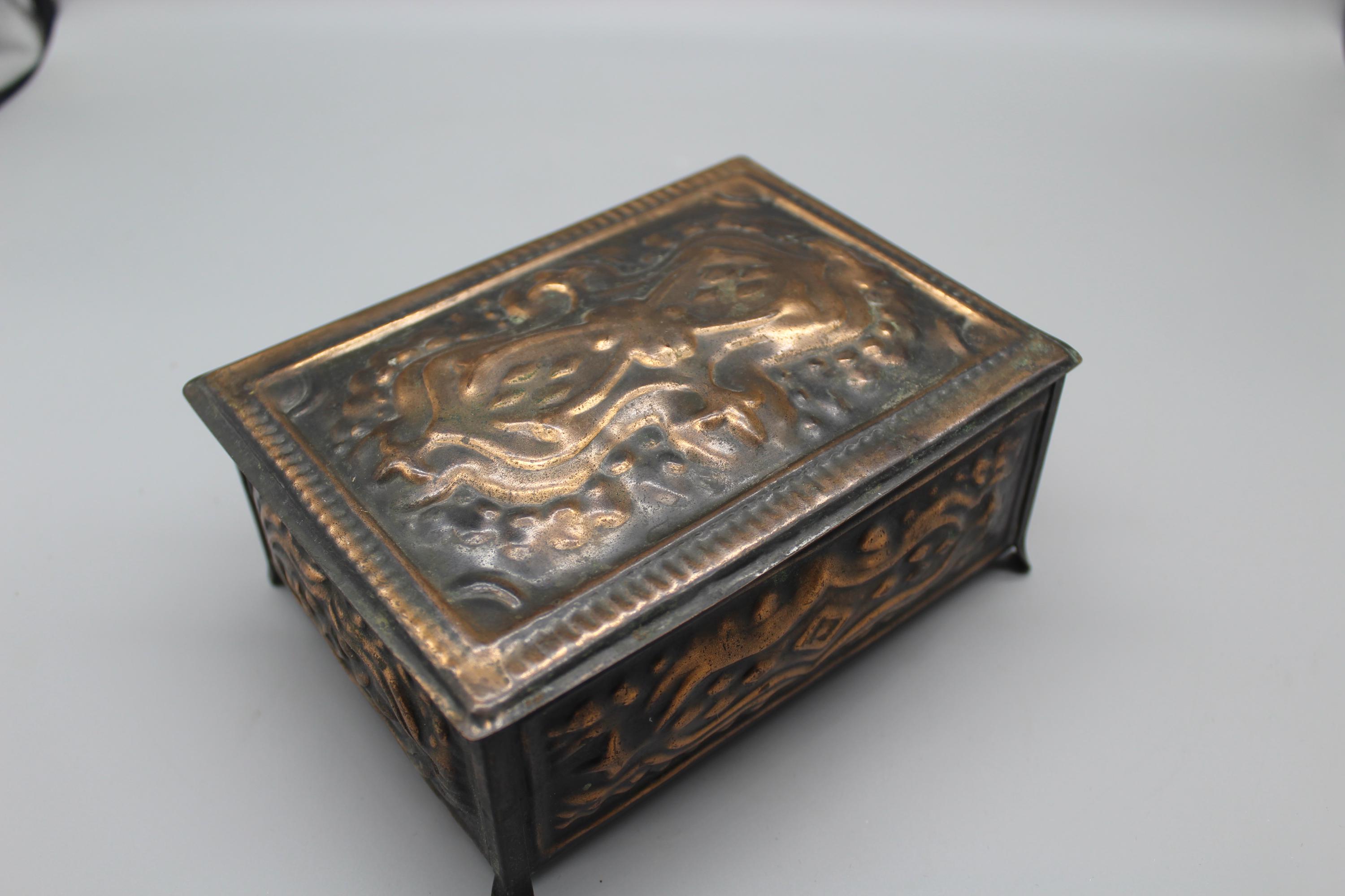 Vintage Copper Box. Forged Copper Sheet. Copper Jewelry Box. Copper Box ...