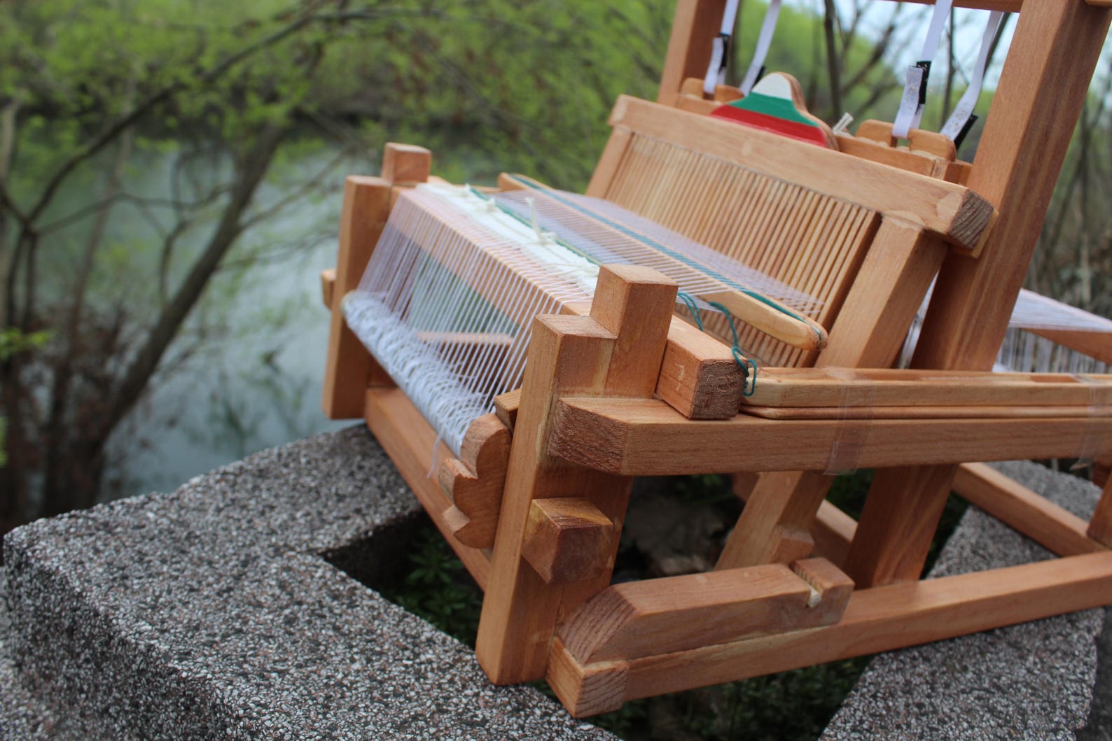 Vintage Mini Weaving Loom: Hand Weaving Machine With Rug - Etsy