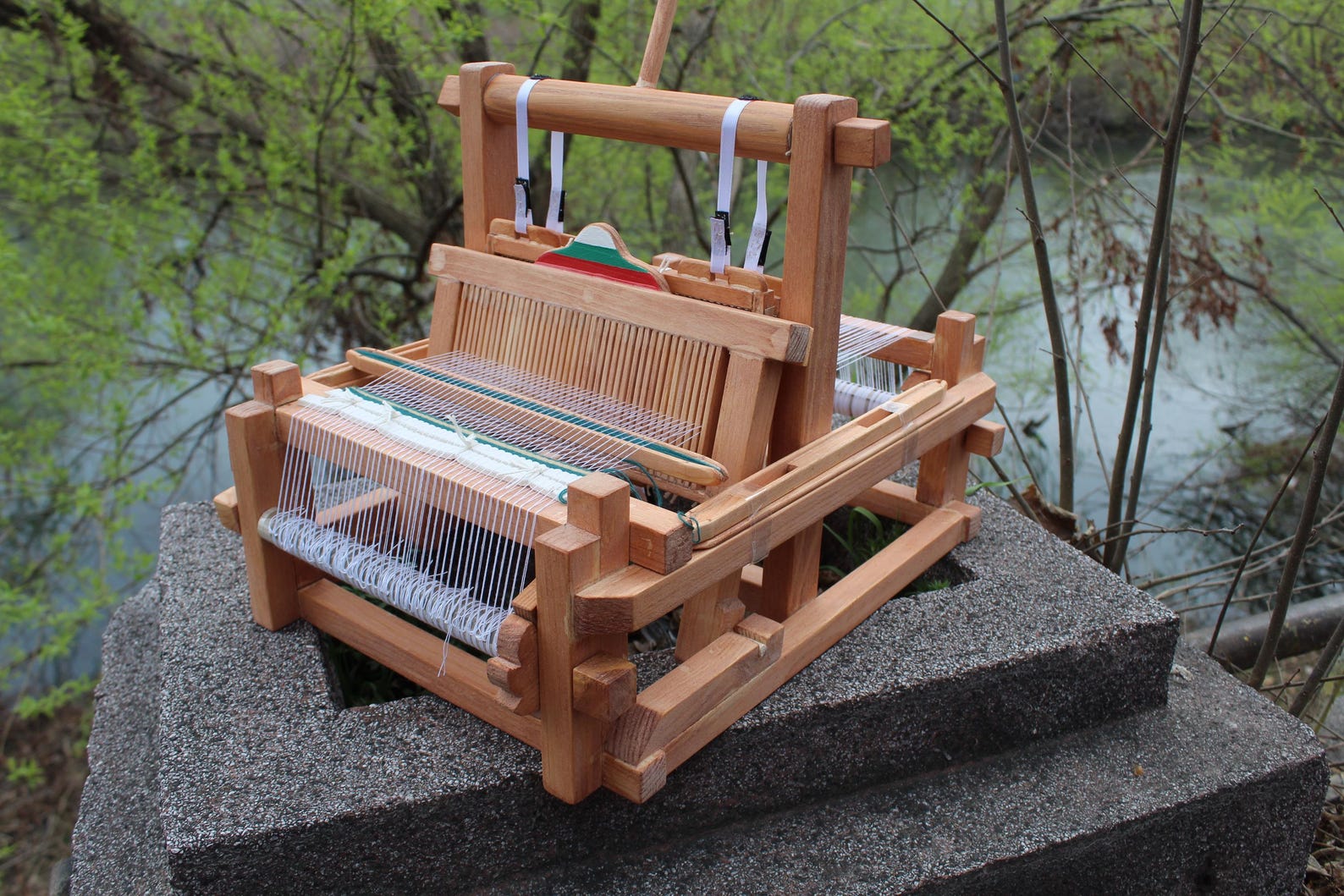 Vintage Mini Weaving Loom: Hand Weaving Machine With Rug - Etsy