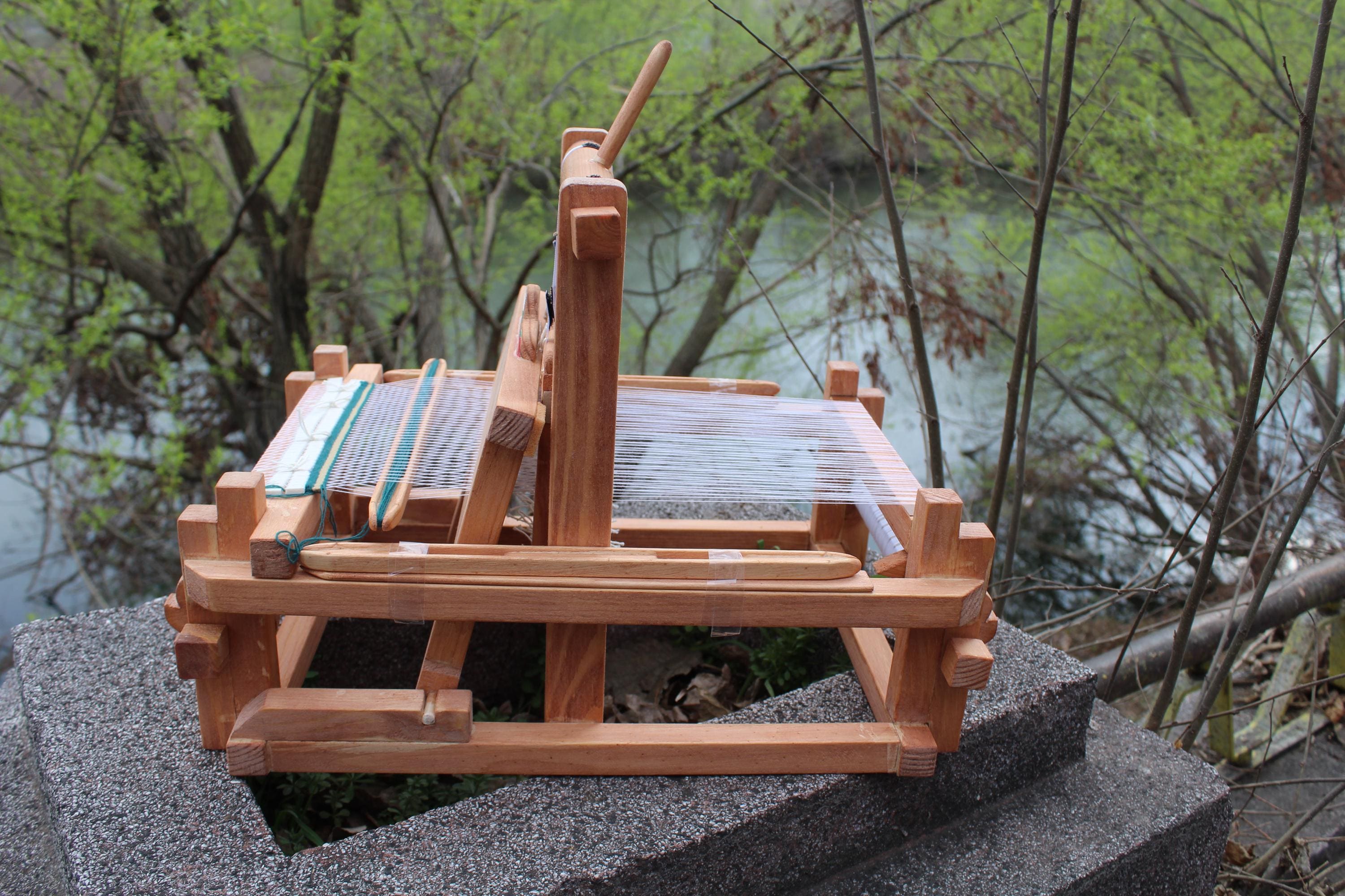 Vintage Mini Weaving Loom: Hand Weaving Machine With Rug - Etsy