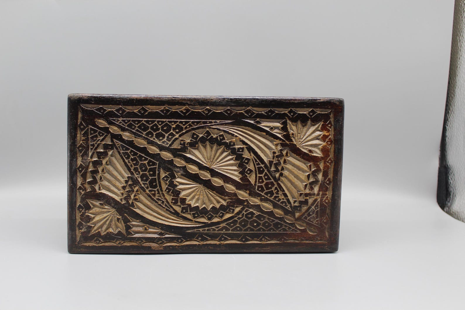 Hand-engraved Wooden Box Vintage Keepsake Box Wooden Jewelry Box Wooden ...