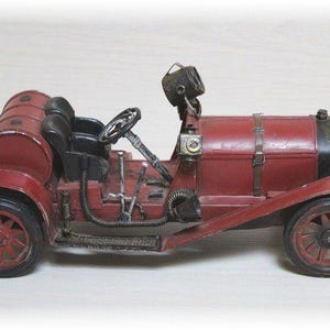 Retro Car. Handmade Model. Art Design. Model of English Car. Art Decor ...