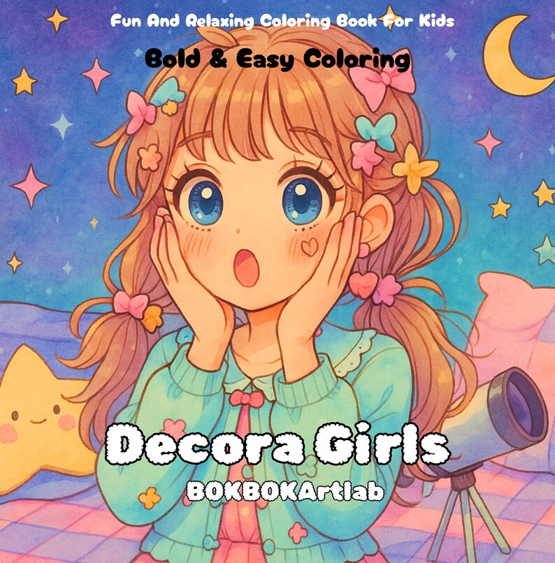 Kawaii Decora Girls Coloring Pages | Cute Fashion & Fun Outfits ...