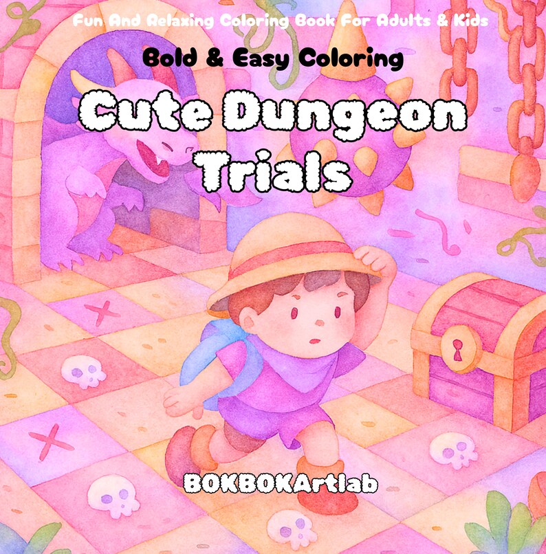 Mythical Beast Escape Room Coloring Pages: Dungeon Adventure (PDF ...