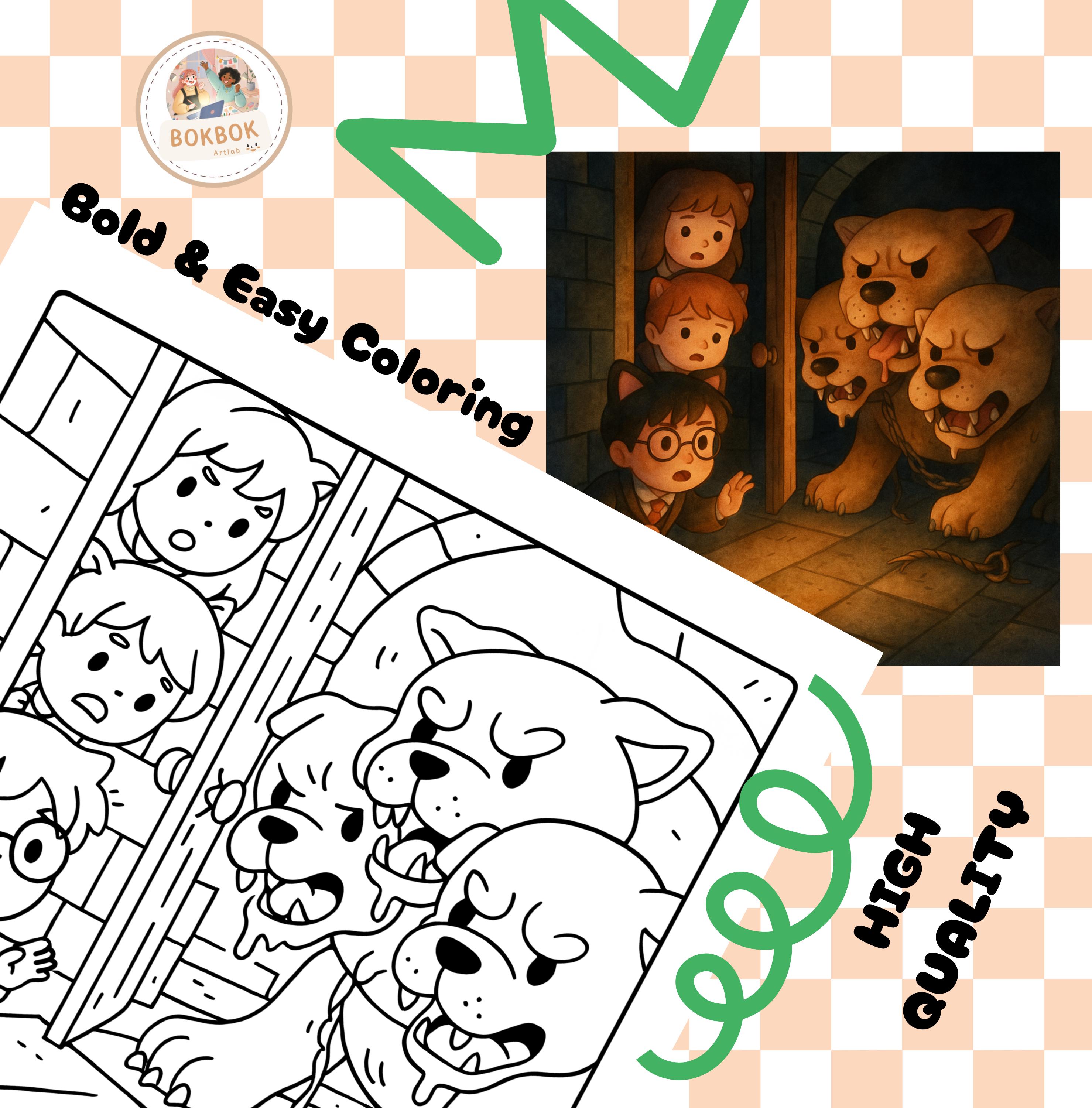 Wizard School Coloring Pages: Fantasy Spell Class (PDF Download) - Etsy