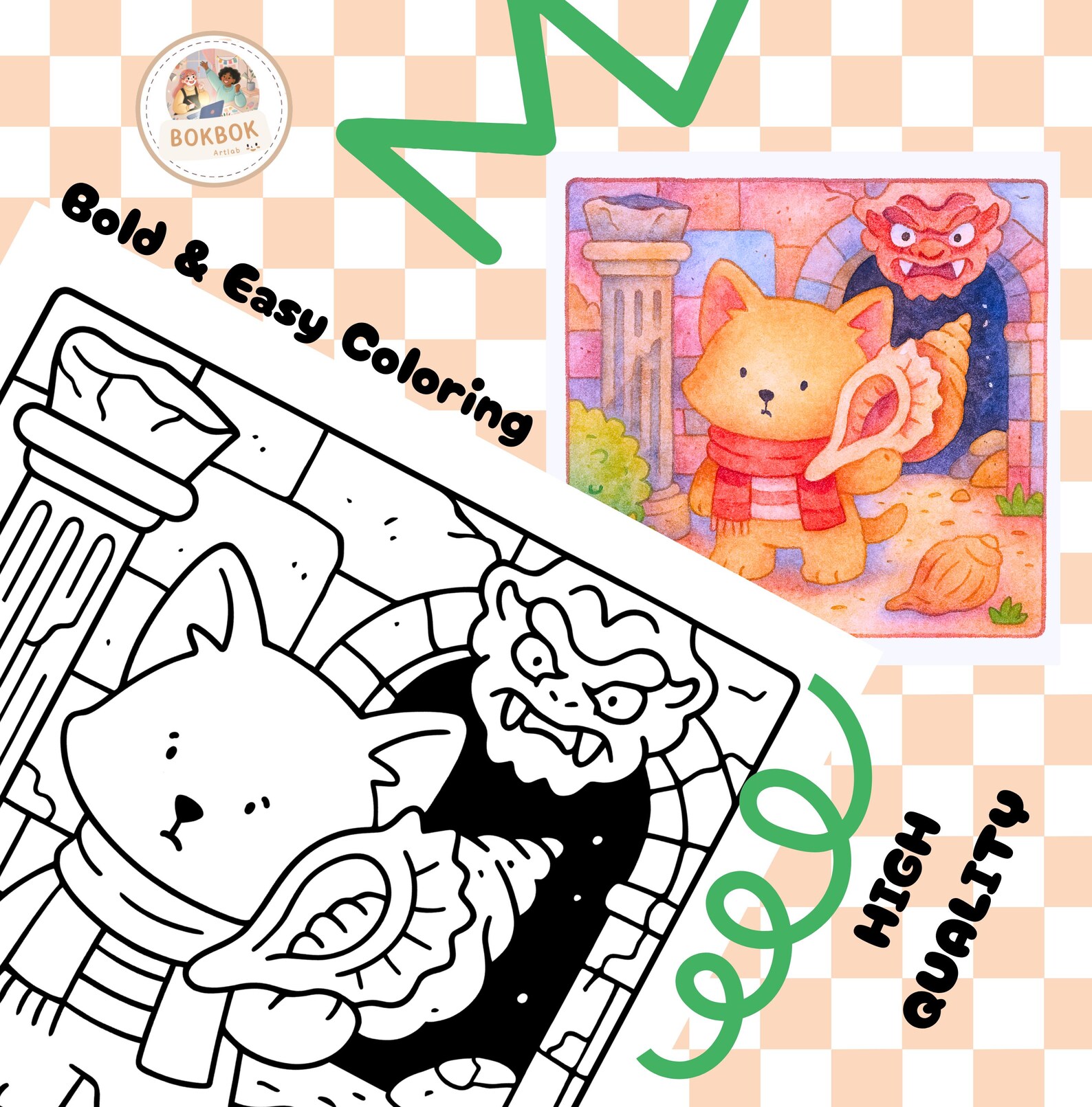 Mythical Beast Escape Room Coloring Pages: Dungeon Adventure (PDF ...